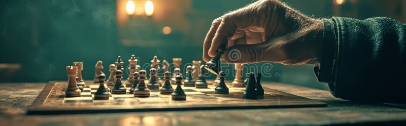Image Collage of a Chess Player Moving a Piece during a Game of Chess ...