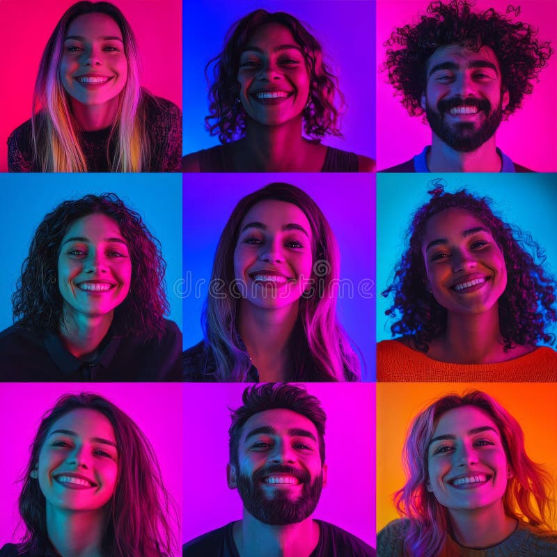 An Image Collage of Different Young People from a Wide Range of Ages ...