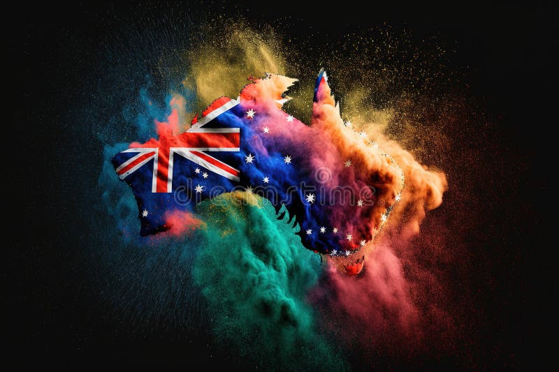 Image of Color Powder Splash and Explosion Abstract Art 库存例证 - 插画 包括有 ...