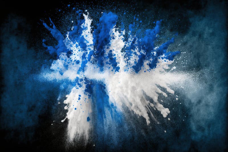 Image of Color Powder Splash and Explosion Abstract Art Stock ...