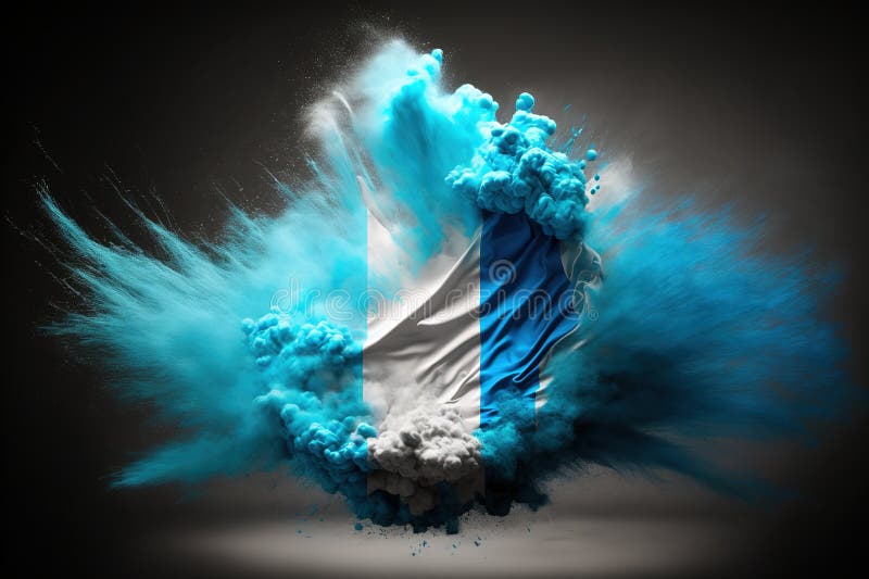 Image of Color Powder Splash and Explosion Abstract Art Stock Photo ...