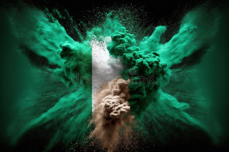 Image of Color Powder Splash and Explosion Abstract Art Stock Photo ...