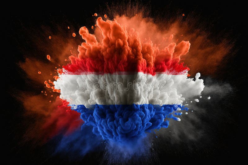 Image of Color Powder Splash and Explosion Abstract Art Stock ...