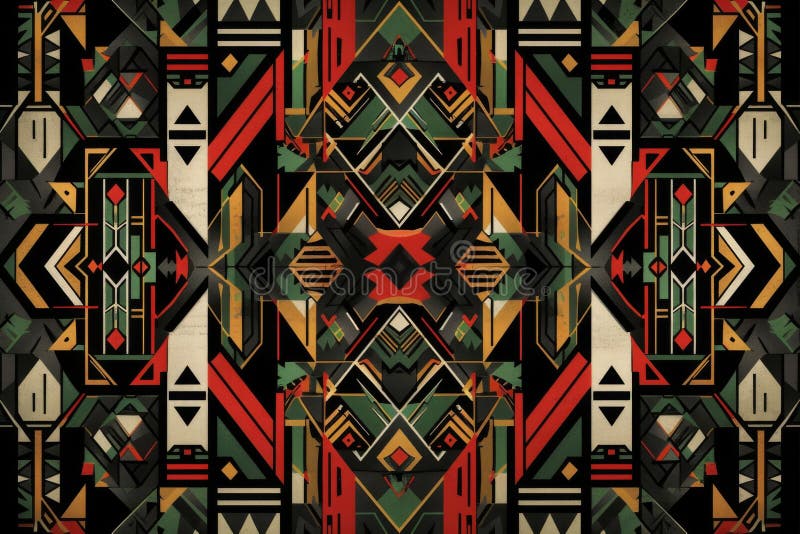 The Image is a Colorful African Pattern with a Modern Twist Stock ...