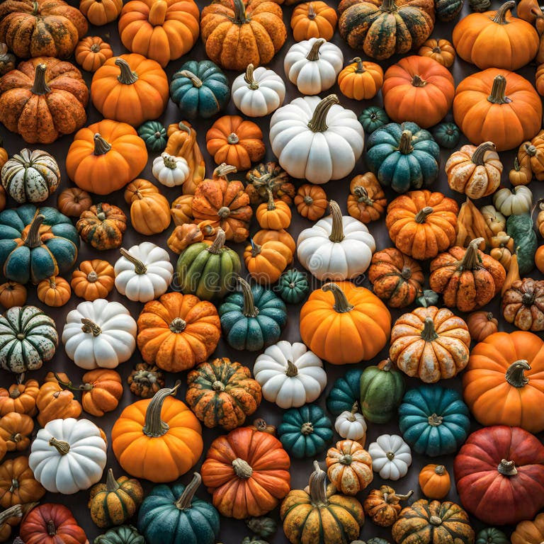 Image of a Colorful Autumn Symphony, a Medley of Different Colored ...