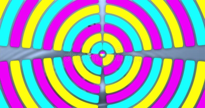 Image of Colorful Circles Moving Over Drop Falling into Water Stock ...