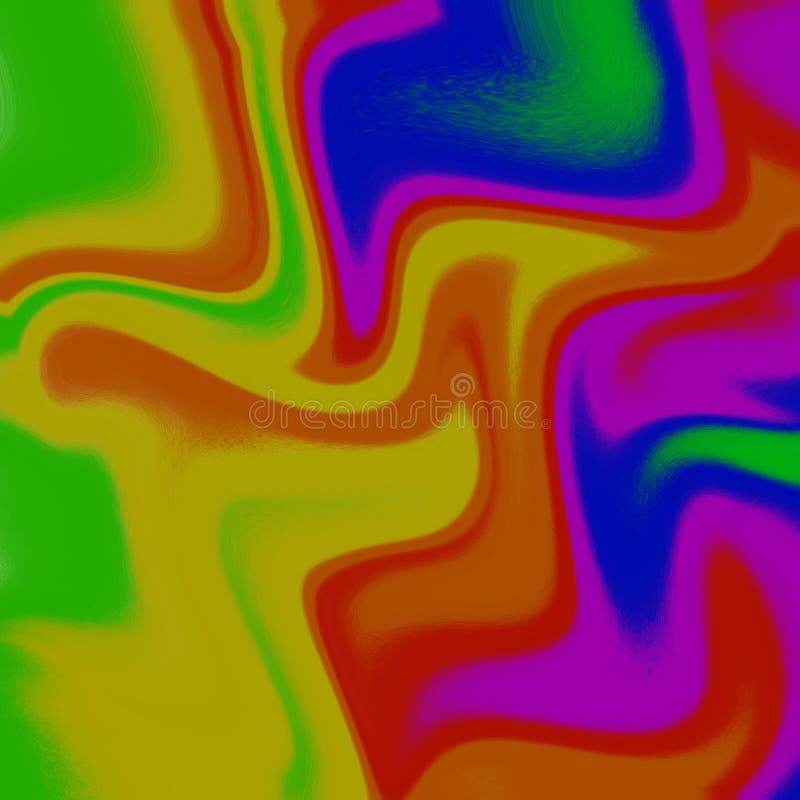 Colorful Decorative Abstract of Liquified Image Stock Illustration ...