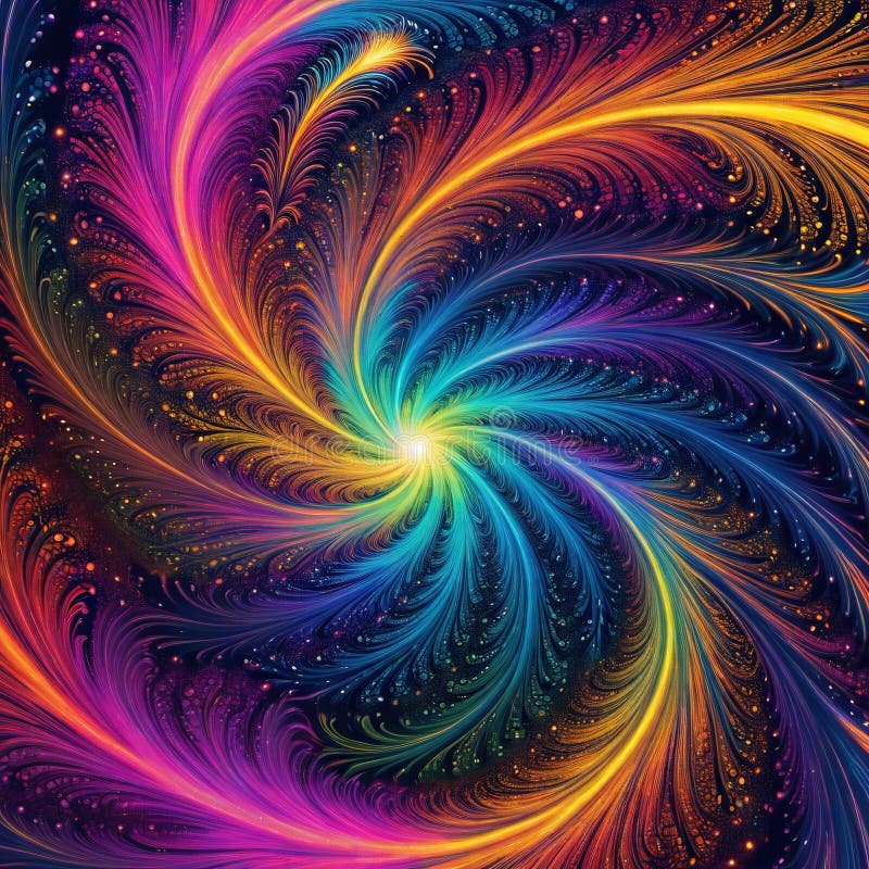 Colorful Dream,oil Painting Colorful Abstract Stock Illustration ...