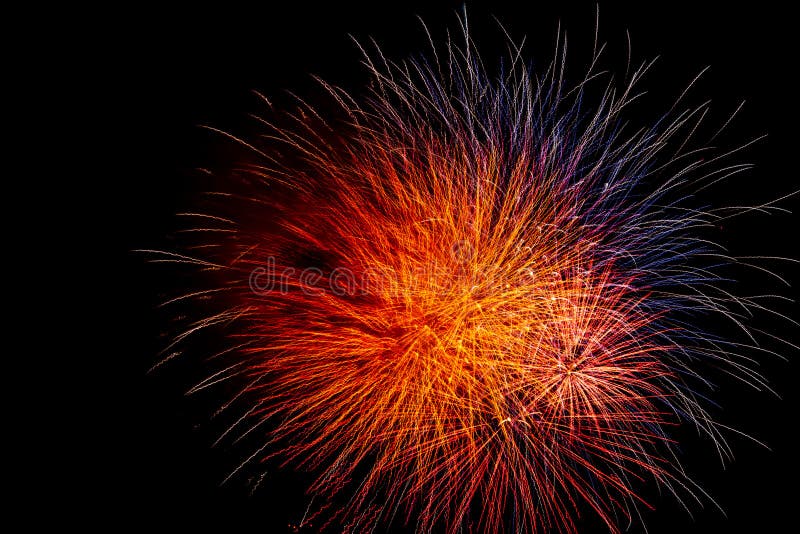A Bright and Colorful Fireworks Celebration Stock Image - Image of ...