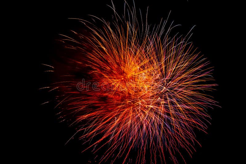 A Bright and Colorful Fireworks Celebration Stock Photo - Image of ...