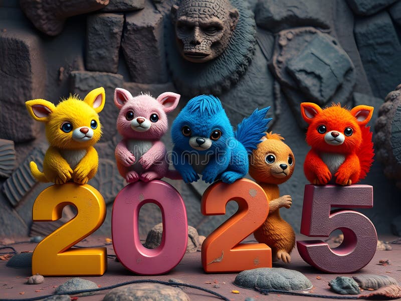 The Colorful Letters 2025 with Colorful an Animals Dolls, Generative AI ...