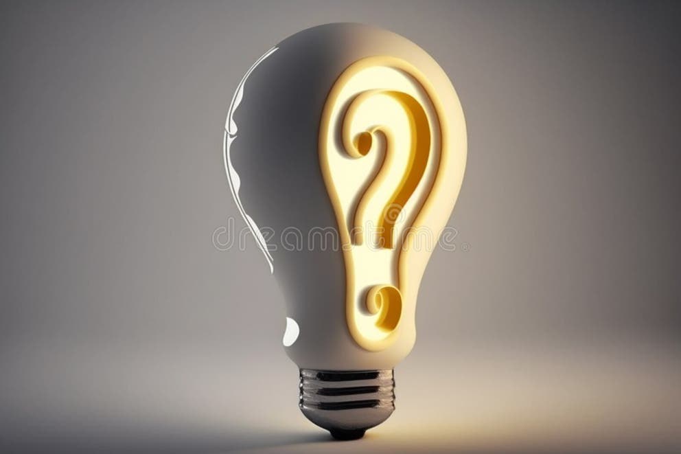 Image of the Colorful Light Bulb Glow and Surrounded with Smart ...