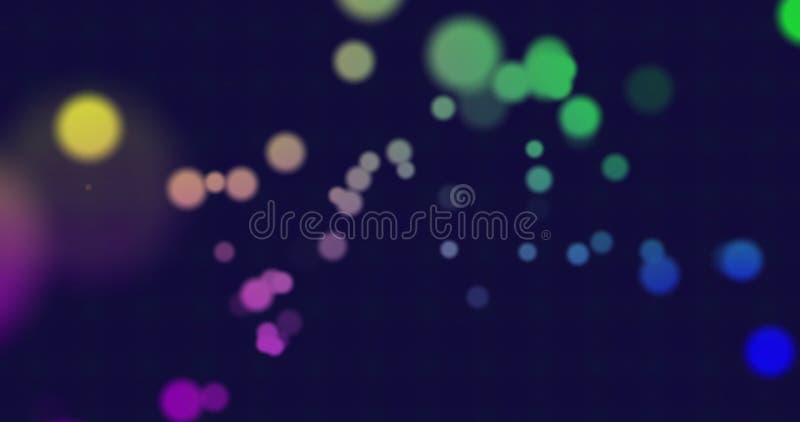 Image of Colorful Lights Blinking on Black Background Stock ...