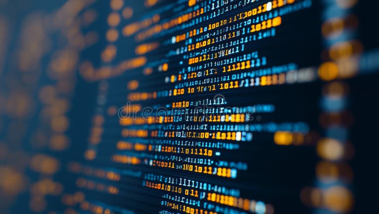 An Image of Colorful Programming Code on a Dark Screen with a Tilt ...