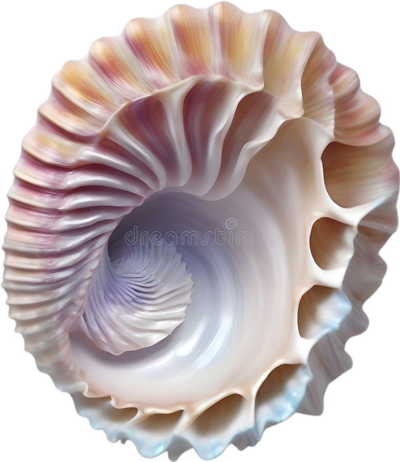 An Image of a Colorful Seashell. Ai-Generated Stock Image ...