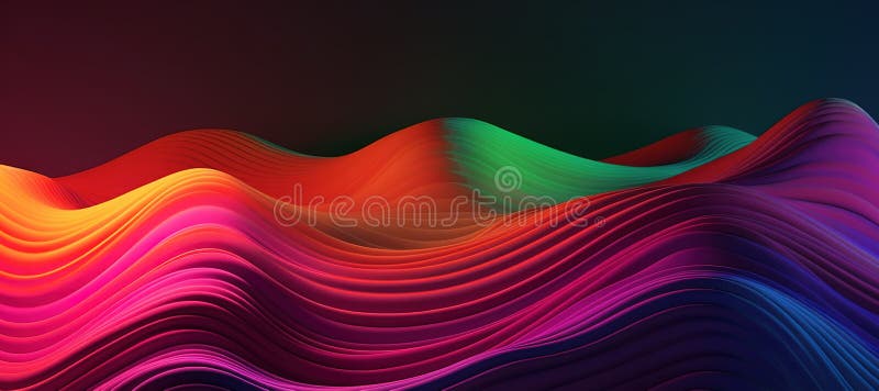 Colorful Wave Pattern Gradation Background Stock Illustration ...