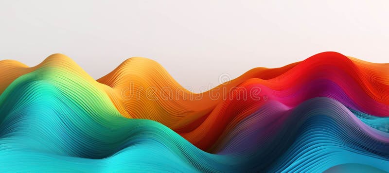Colorful Wave Pattern Gradation Background Stock Illustration ...