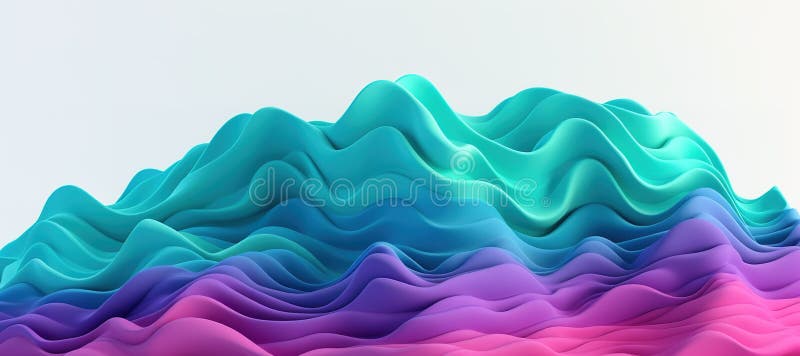 Colorful Wave Pattern Gradation Background Stock Illustration ...