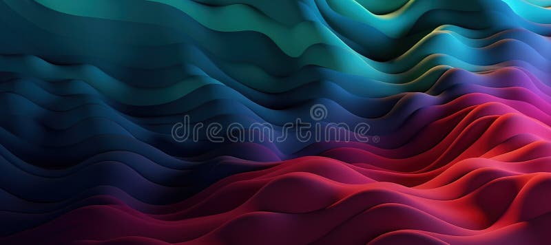 Colorful Wave Pattern Gradation Background Stock Illustration ...