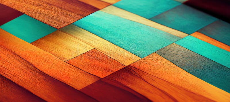 Image of Colorful Wood Pattern Wall Background Stock Illustration ...