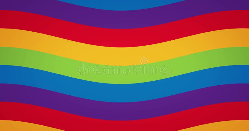 Image of Colourful and Multiple Lines of Rainbow Stock Illustration ...