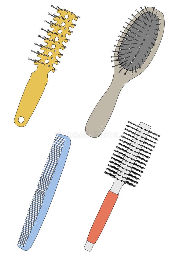 Image of combs set stock illustration. Illustration of hair - 36716610