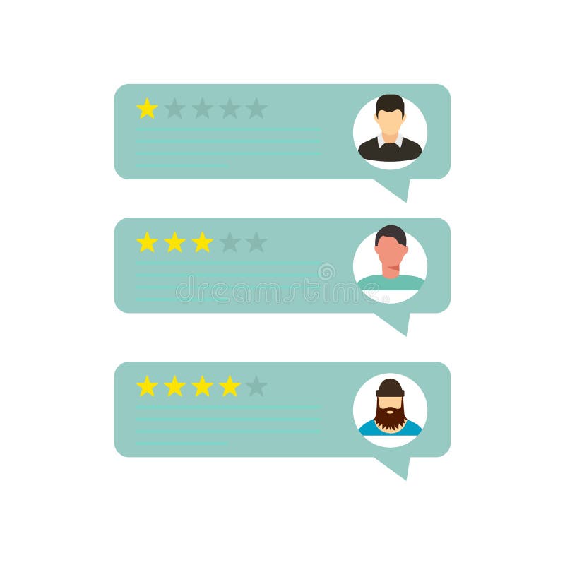 Image of Comments, Various Positive and Negative Comments, Vector ...