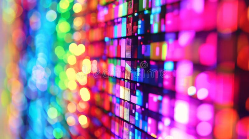An Image of a Compact LCD Screen Displaying Bright and Vibrant Colors ...