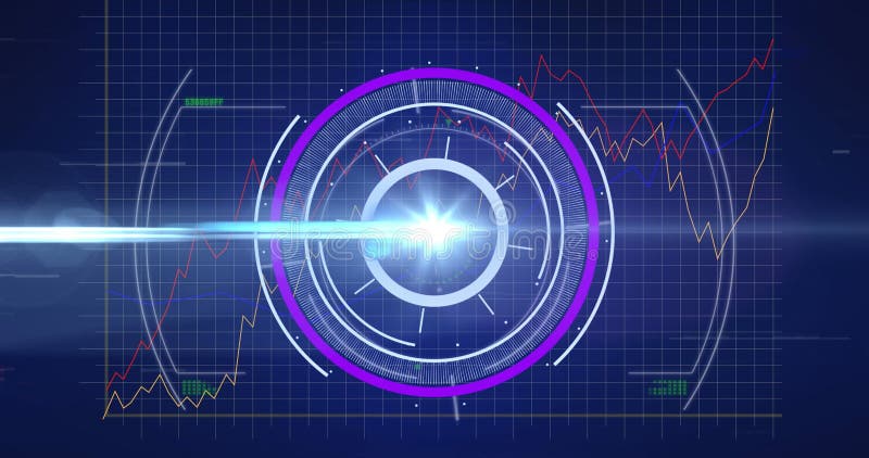 Image of Compass and Light on Scientific Graph Stock Image - Image of ...