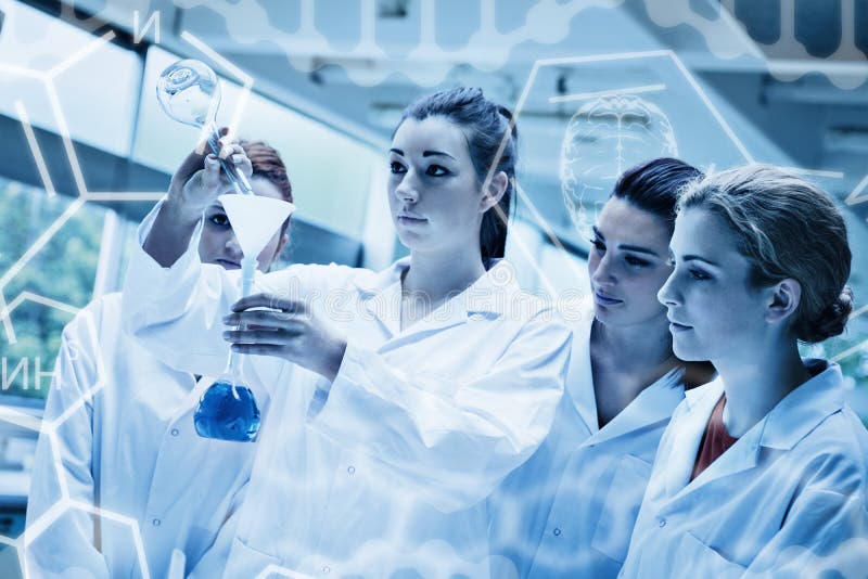 Image Composée De Graphique De La Science Illustration Stock ...