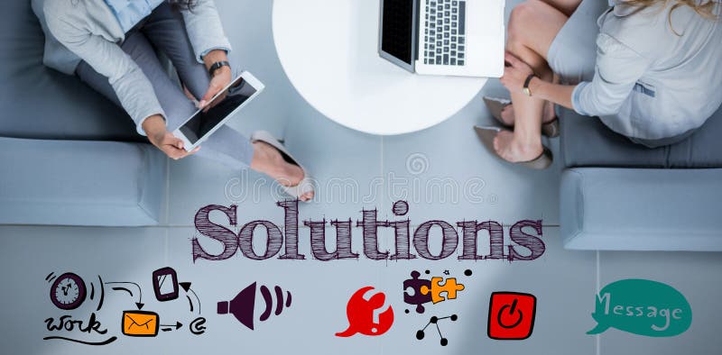 Image Composée De Message Textuel De Solutions Illustration Stock ...