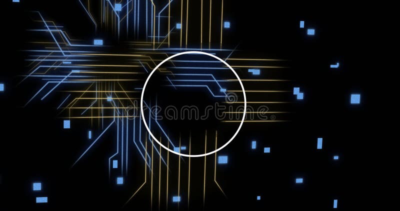 Image of Computer Circuit Board with Circle Stock Photo - Image of ...