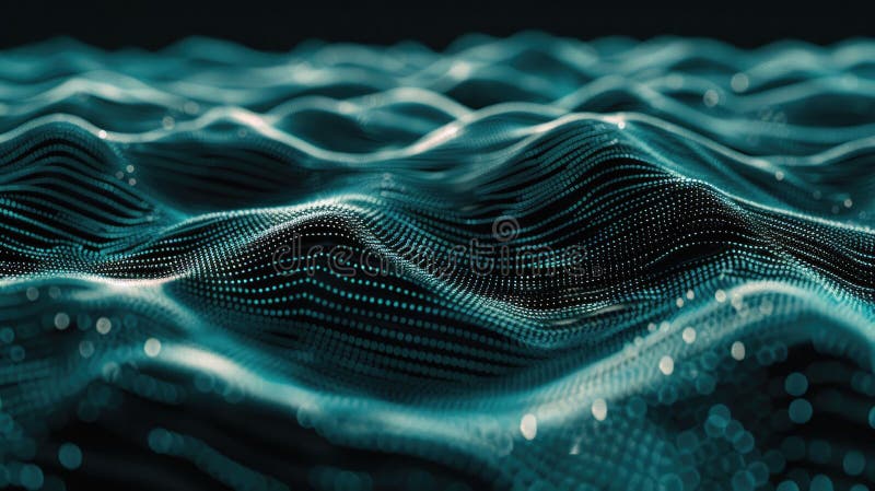 The Image is a Computer-generated Animation of a Rough Sea Stock Photo ...