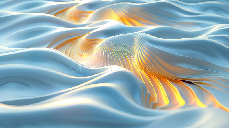 The Image is a Computer-generated Representation of a Wave in the Ocean ...