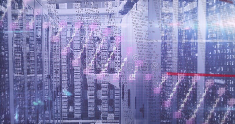 The Image is Computer Generated, and Shows Various Computer Processes ...