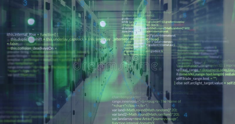 Image of Computer Programming Language and Abstract Pattern Over Server ...