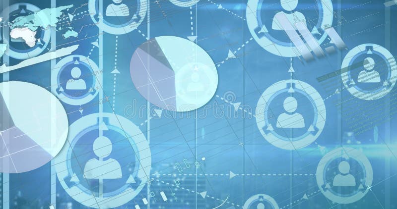 Image of Connected People Icons with Floating Financial Graphs Stock ... Image of Connected People Icons with Floating Financial Graphs Stock ...