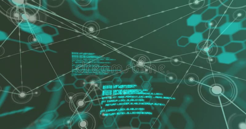 Image of Connections and Scientific Data Processing Stock Illustration ...