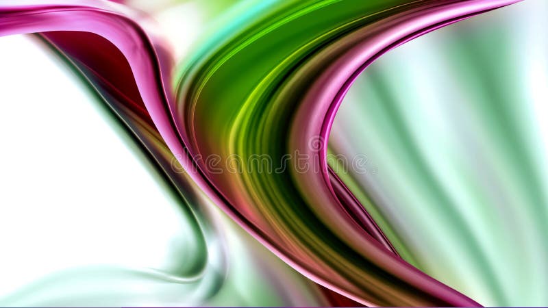 Image Consisting of Multi-colored Smooth Lines Resembling Sea Waves and ...