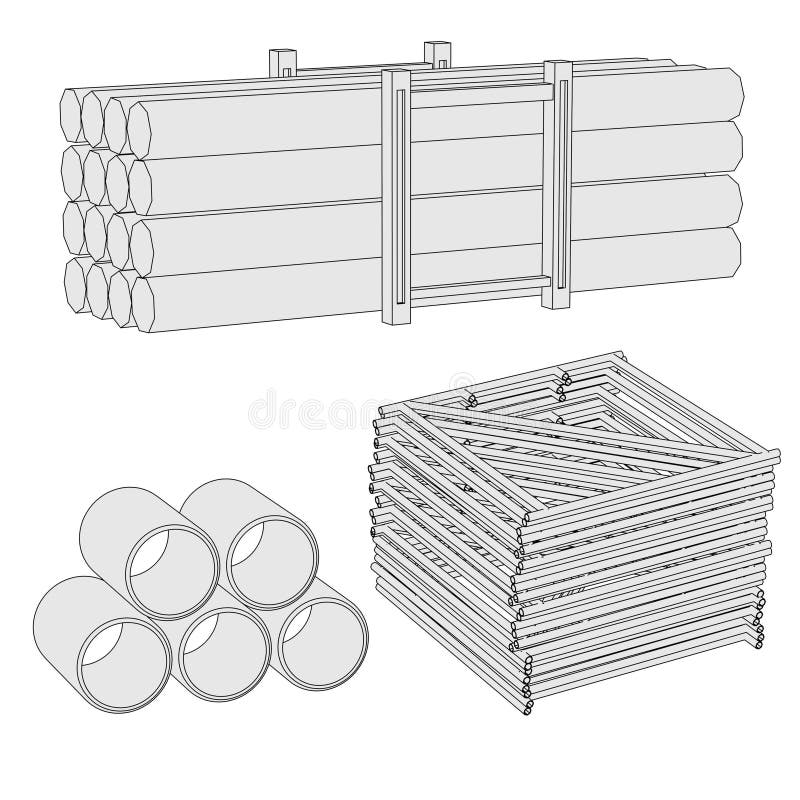 Image of Construction Material Stock Illustration - Illustration of ...