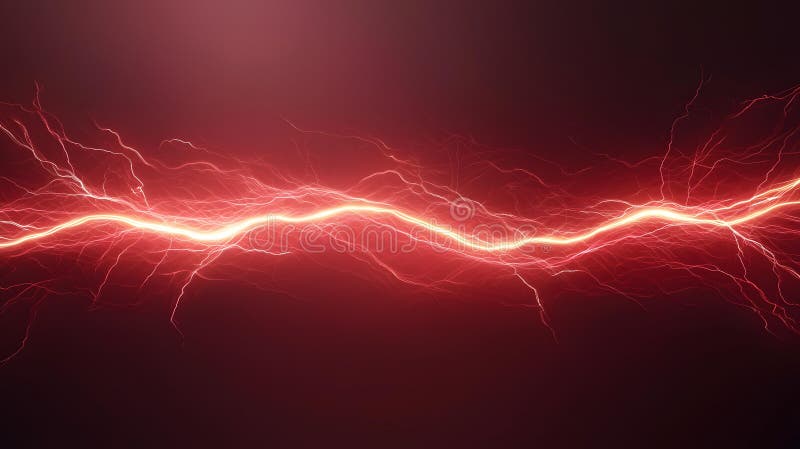 The Image Contains a Digitally Created Depiction of a Red Electrical ...