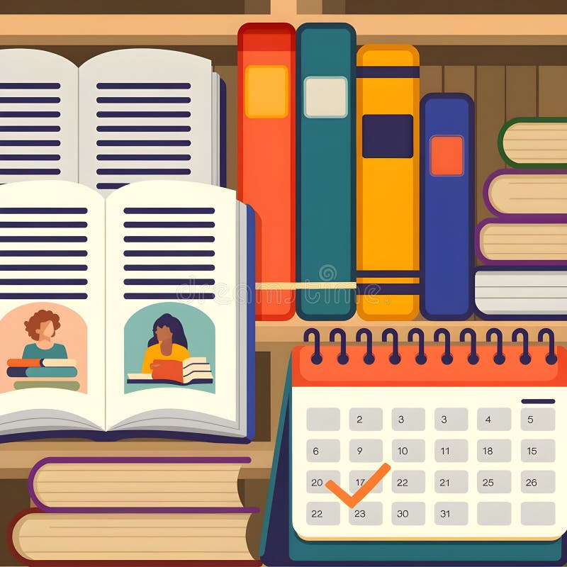 This Image Contains Various Illustrations of Books, Showcasing ...