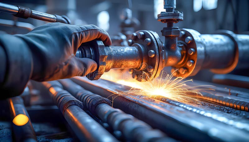 Image of a Conveyor System Moving Metal Rods, Industrial Plant Stock ...