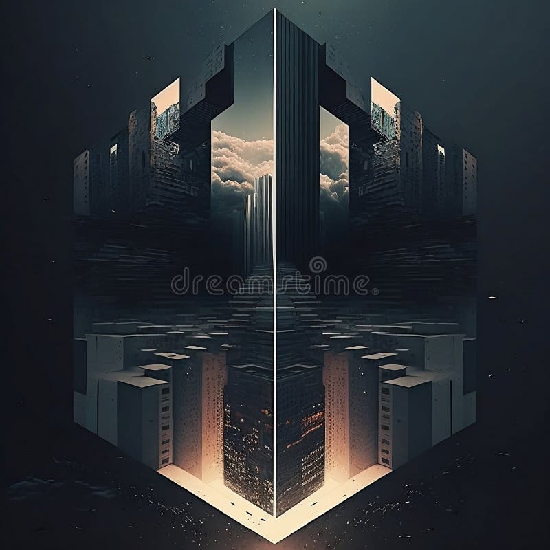 Mesmerizing Image of a Intricate Geometric Forms. Stock Illustration ...