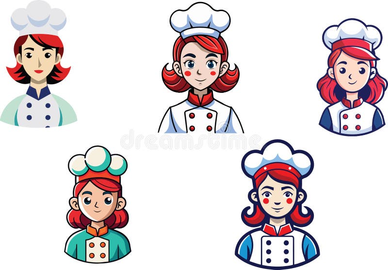 Image of Cook Drawn in Cartoon- Stock Vector - Illustration of isolated ...