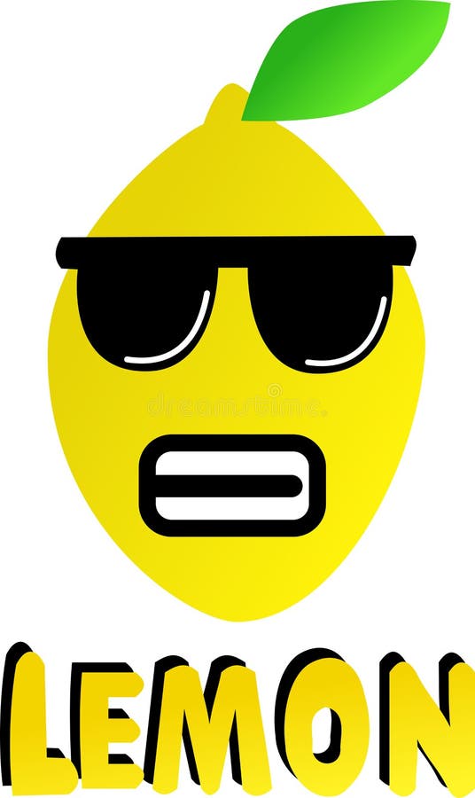 Image of a Cool Lemon with Sunglasses Stock Vector - Illustration of ...
