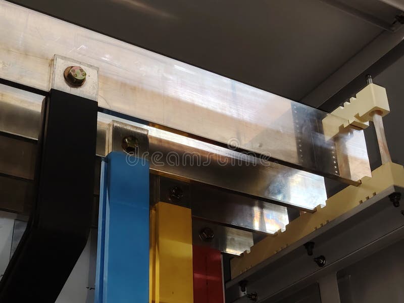 Image of Copper Busbar Support with Insulation in Electrical Cabinet ...