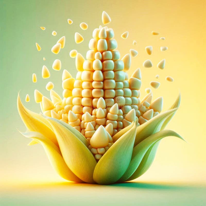 Image of Corn and Seeds Arranged in a Stunning Way and Creating a ...