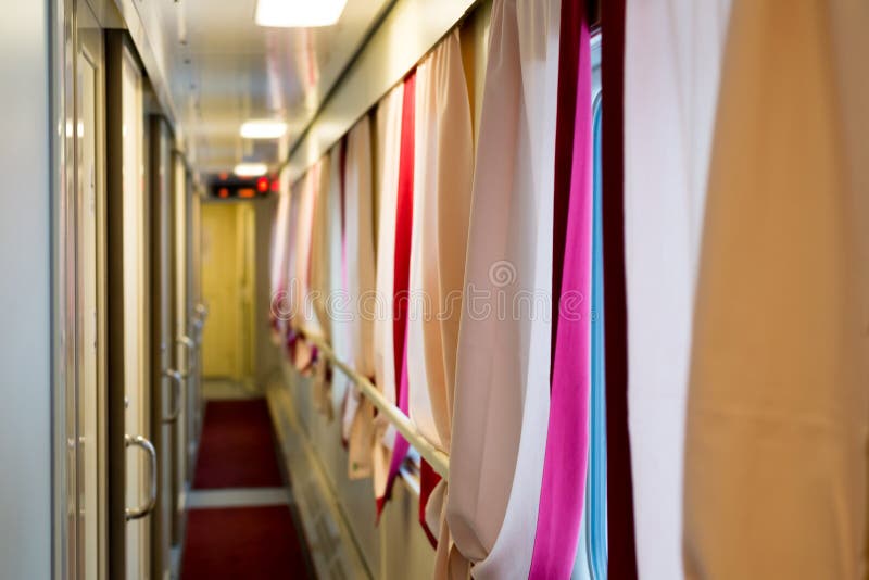 The Image of Corridor in Compartment Car Stock Photo - Image of passage ...