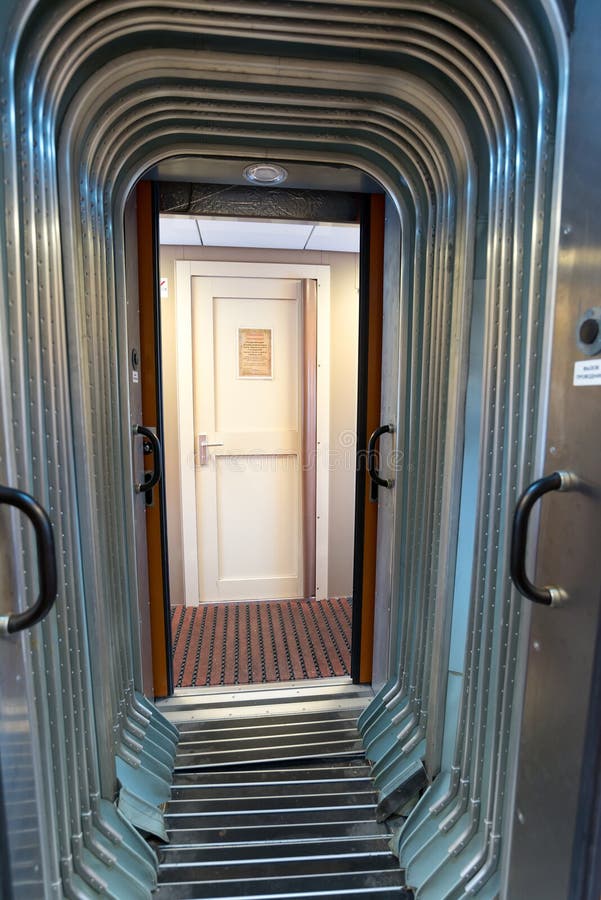 The Image of Corridor in Compartment Car Stock Photo - Image of passage ...